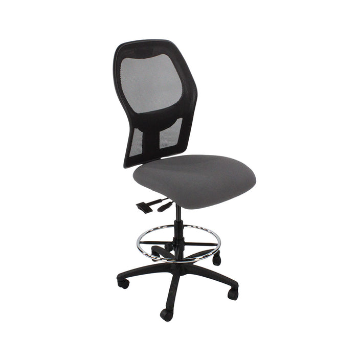 Ahrend: 160 Type Draughtsman Chair in Black Fabric - Black Base ...